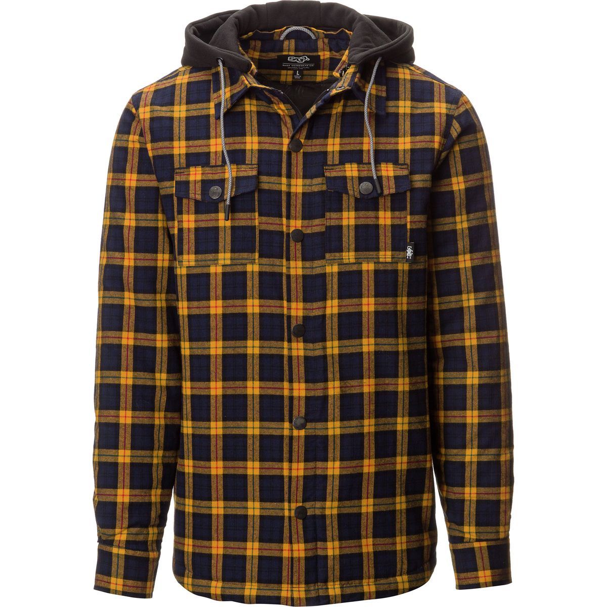 Saga Insulated Hooded Flannel Shirt Mens Ebay