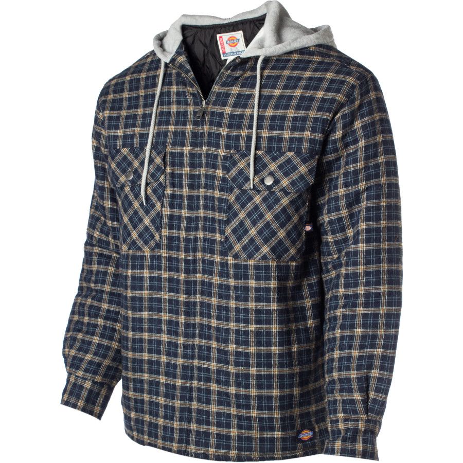 Dickies Quilted Hooded Flannel Shirt Mens