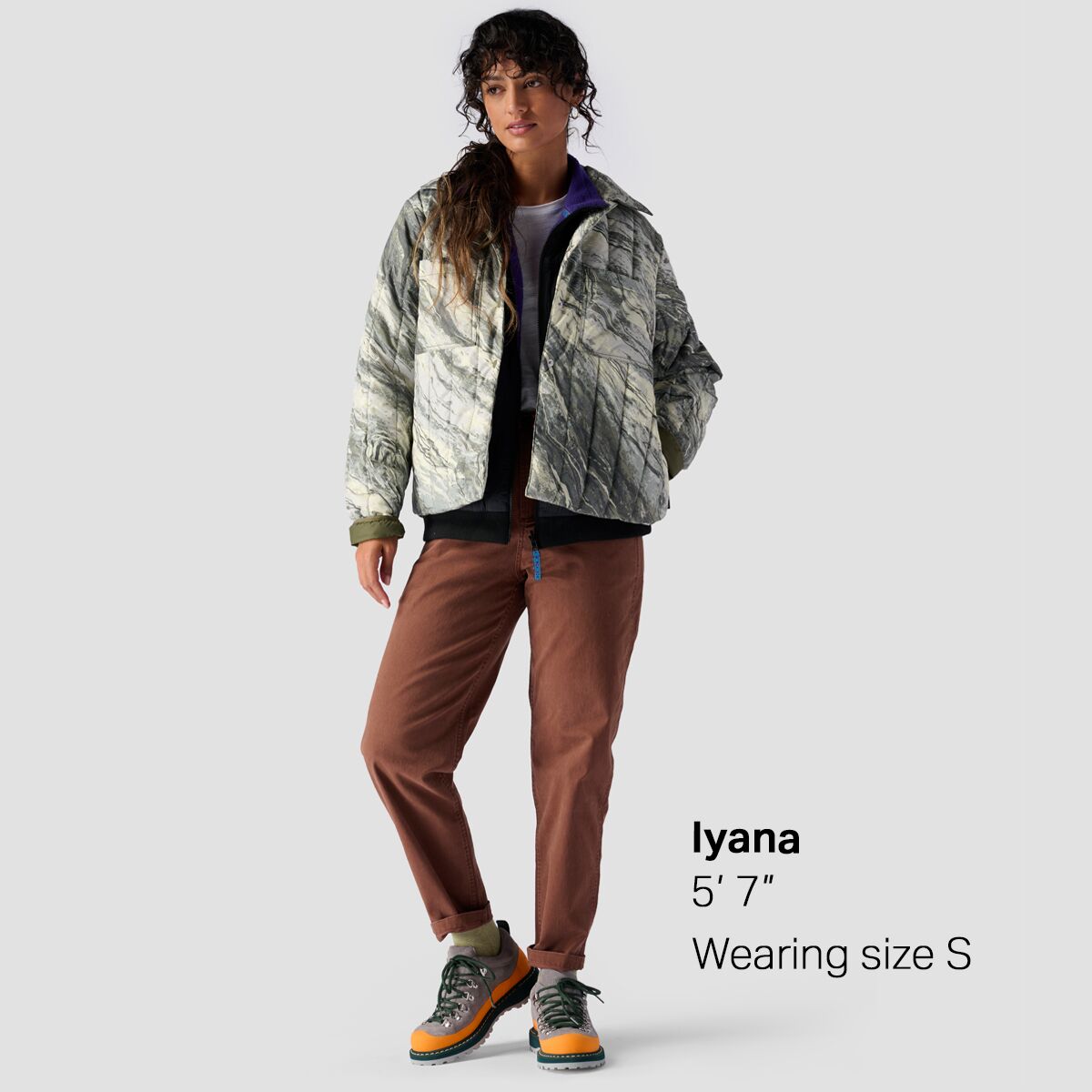 Backcountry Oakbury Print Synthetic Quilted Shirt Jacket - Women's