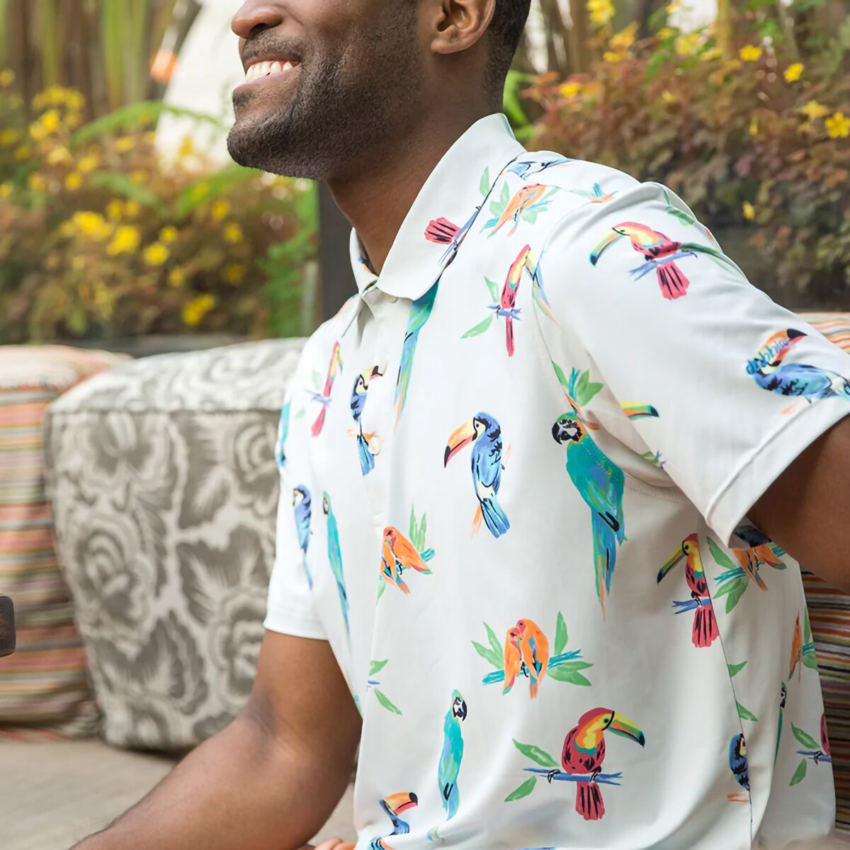 Chubbies Performance Polo Golf Stretch Shirt Medium M Hear My Roar ...