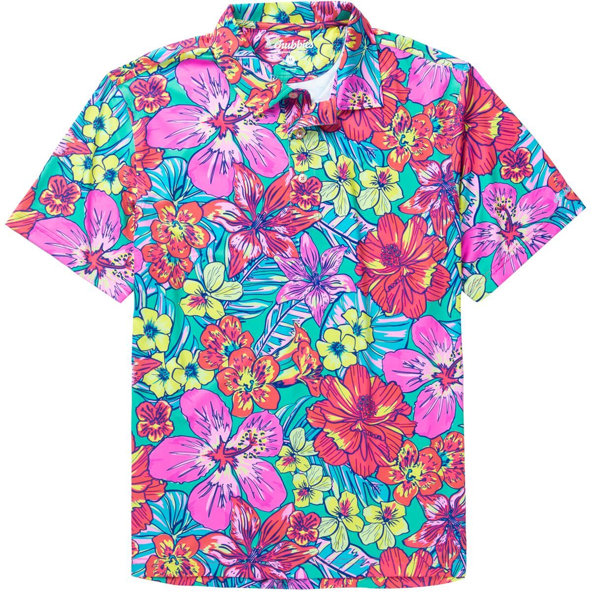 Chubbies Performance Polo Golf Stretch Shirt Medium M Hear My Roar ...