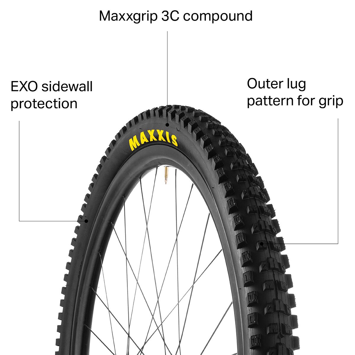Maxxis Dissector Tire 29 X 2.4 Folding Tubeless 3c Maxx Grip DH Wide ...