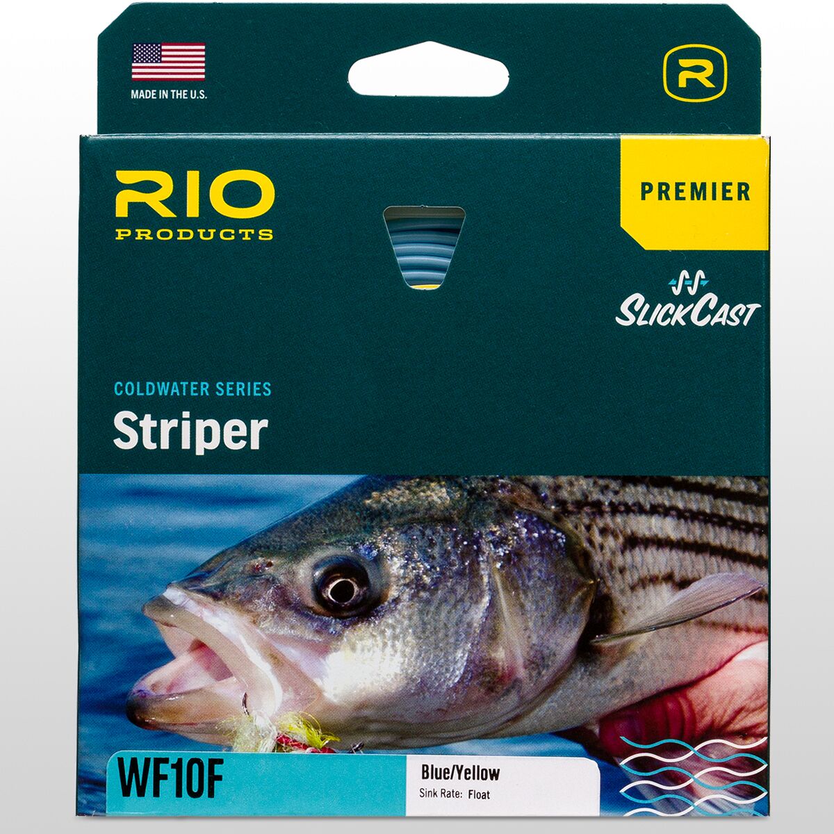 RIO Premier Coldwater Series Striper Fly Line WF9F - Blue/Yellow for ...