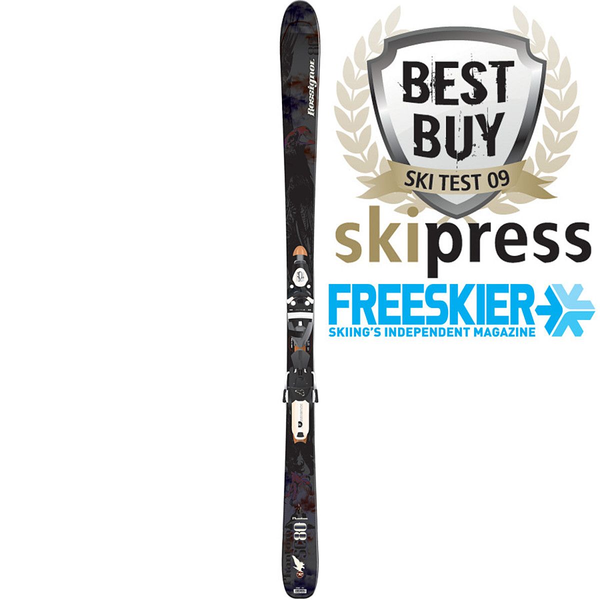 Rossignol Phantom SC 80 Alpine Ski w Axial2 120 Binding Ski