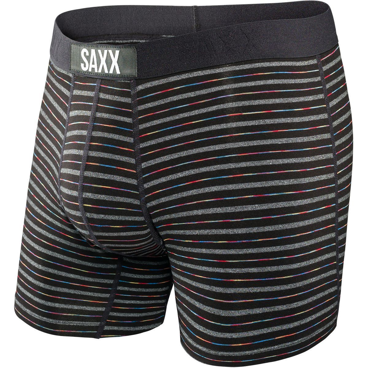 627923293380 UPC - Saxx Vibe Boxer Brief Men's Black Gradient Stripe ...
