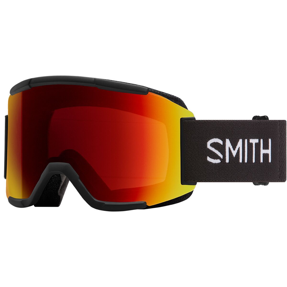 Smith Squad Chromopop - goggles - Black / Red Mirror /Yellow Lens for ...
