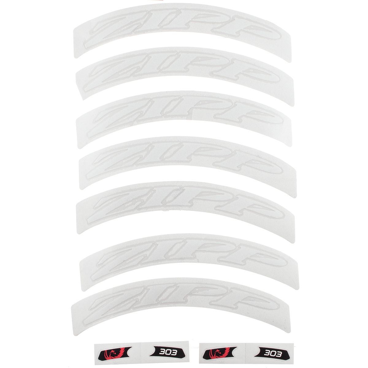 Zipp Decal Set 303 Matte White Logo Complete for One Wheel 7 Decals ...