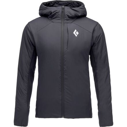 (取寄) ブラックダイヤモンド メンズ ファースト ライト ハイブリット フーデット ジャケット - メンズ  men First Light Hybrid Hooded Jacket - Men's Midnight Blue Black Diamond First Light Hybrid Hooded Jacket - Men's - Clothing