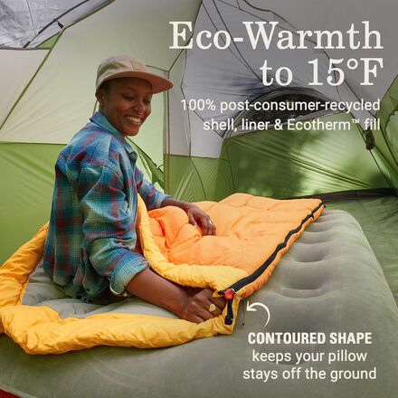 (取寄) コールマン アーチ ベイ 15F スリーピング バッグ Coleman Arch Bay 15F Sleeping Bag Daffodil Coleman Arch Bay 15F Sleeping Bag - Hike & Camp